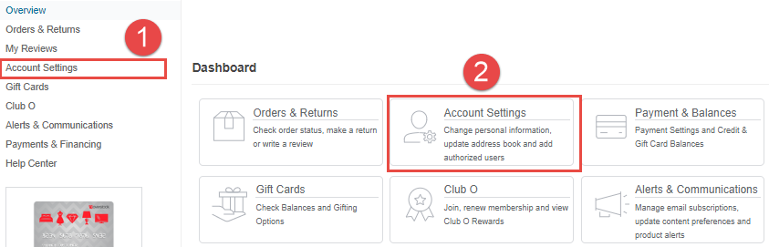 Updating Your Personal Account Information